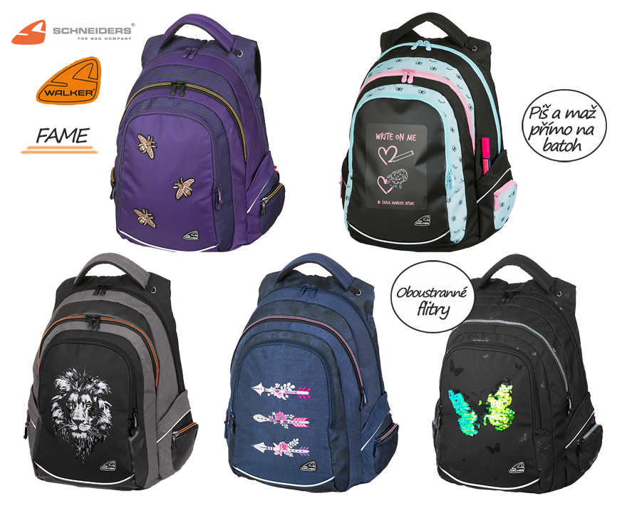 Nové studentské batohy Walker 2019 | DetskyEshop.cz