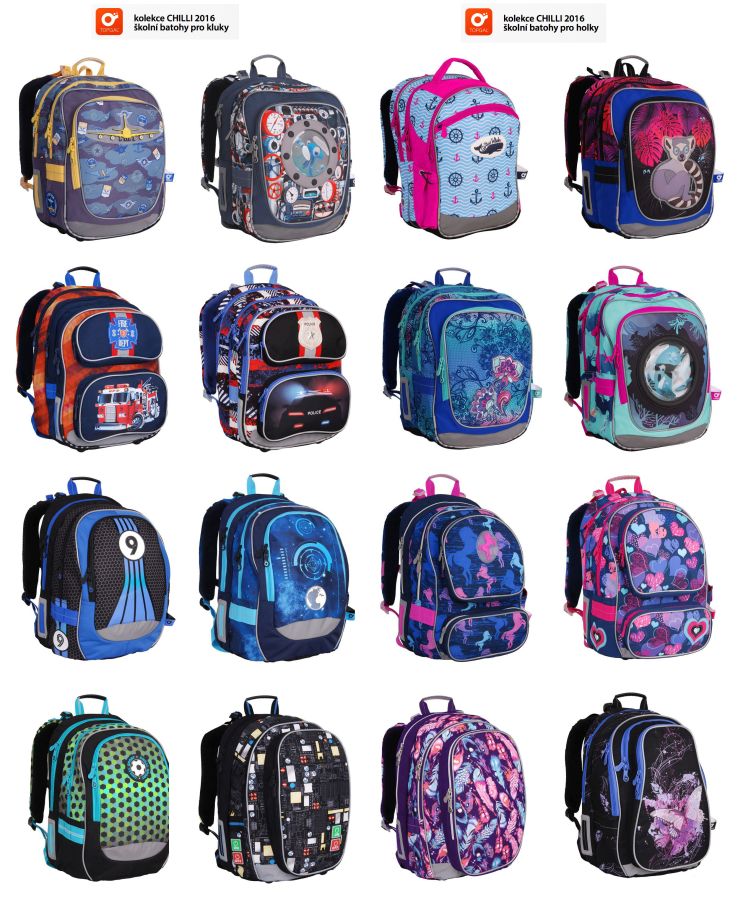 Batohy Topgal kolekcia 2016 | Skolske–tasky.sk