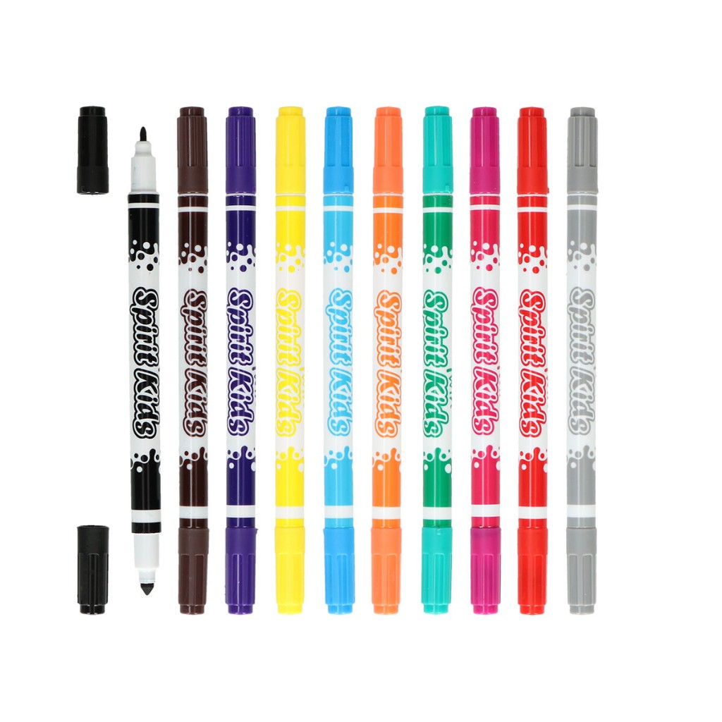 Fixy Spirit oboustranné 10 ks | DetskyEshop.cz