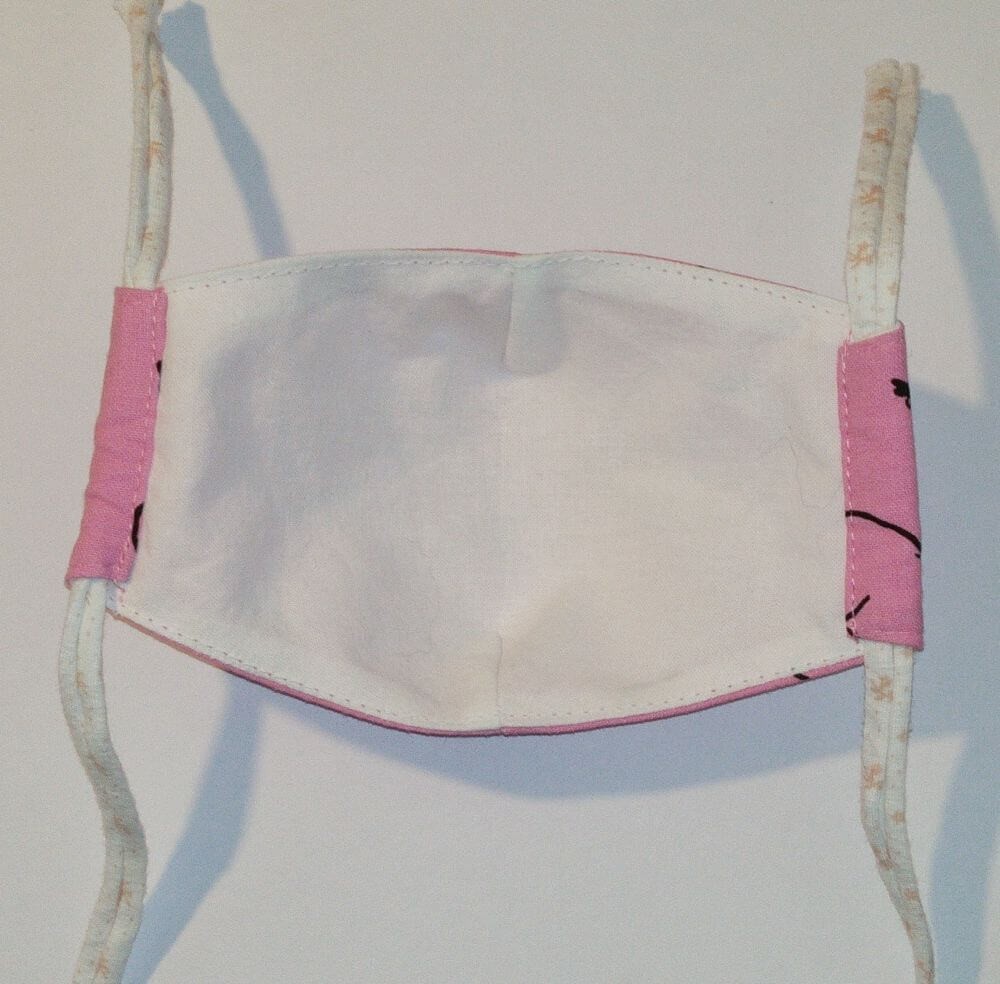 Dětská rouška růžová medvědi | DetskyEshop.cz