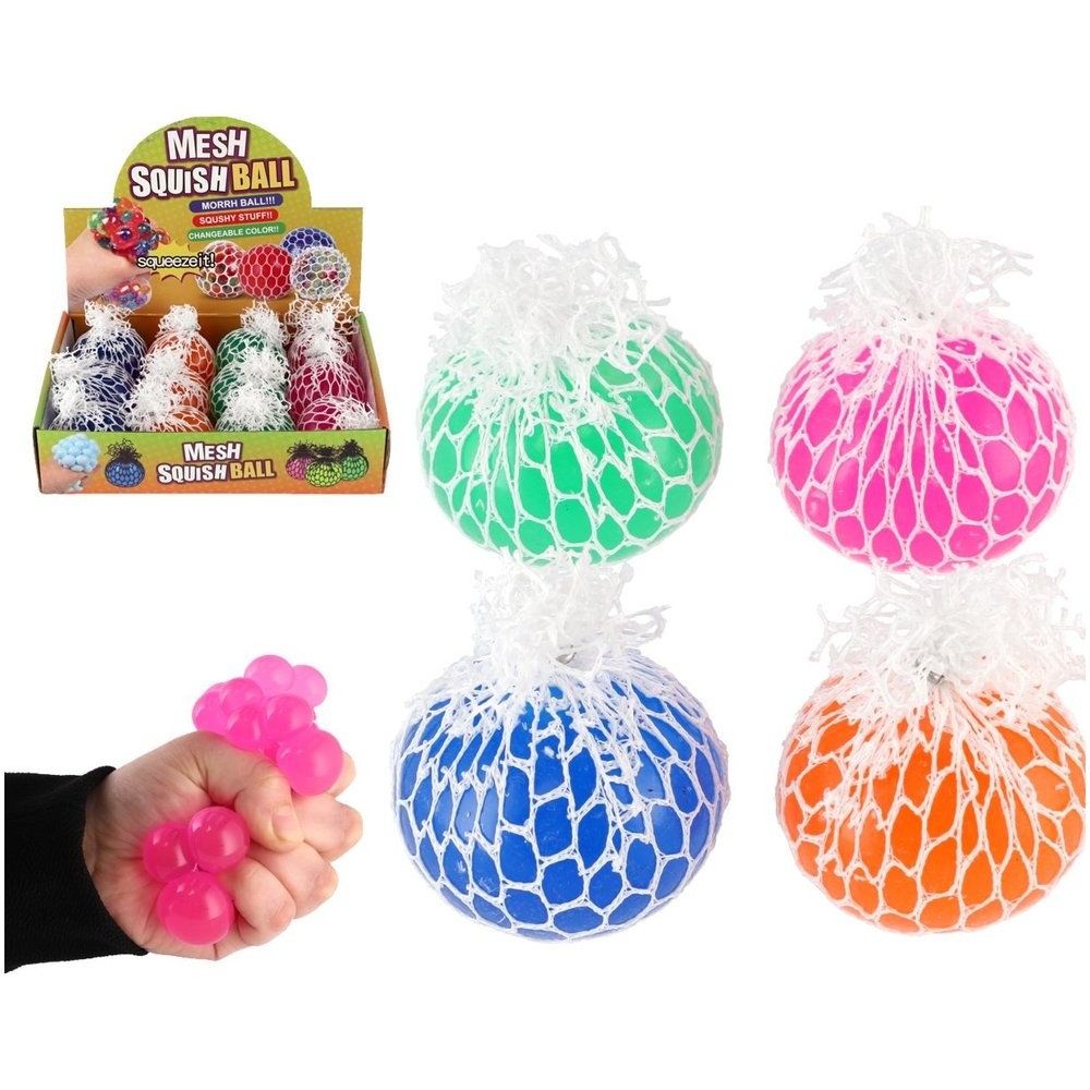 Míček antistresový mačkací sliz 6cm 4 barvy | DetskyEshop.cz