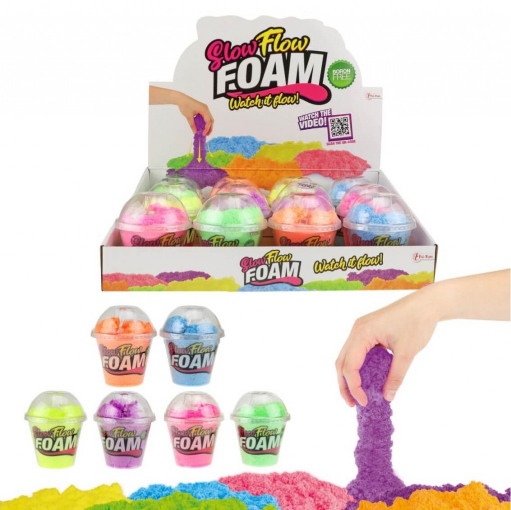 Sliz - Pomalu tekoucí hmota 100g 6 barev v kelímku | DetskyEshop.cz