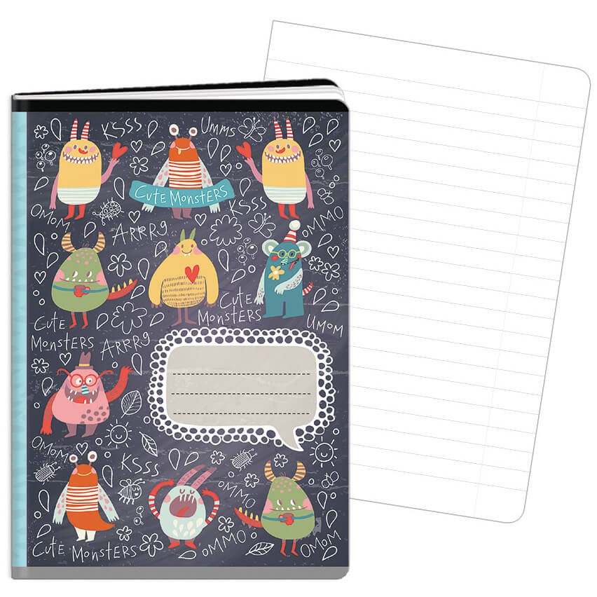 Školní sešit A6 Cute Monsters 644 | DetskyEshop.cz