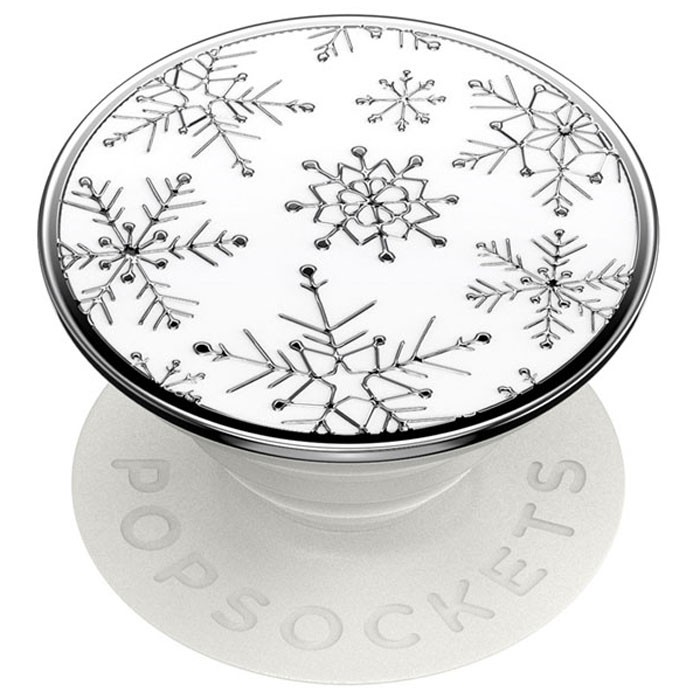PopSockets PopGrip Gen.2, Enamel Snow Metal, sněhové vločky, smaltovaný ...