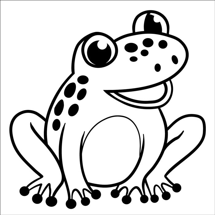 Malování pískem šablona Žabka 1 | DetskyEshop.cz