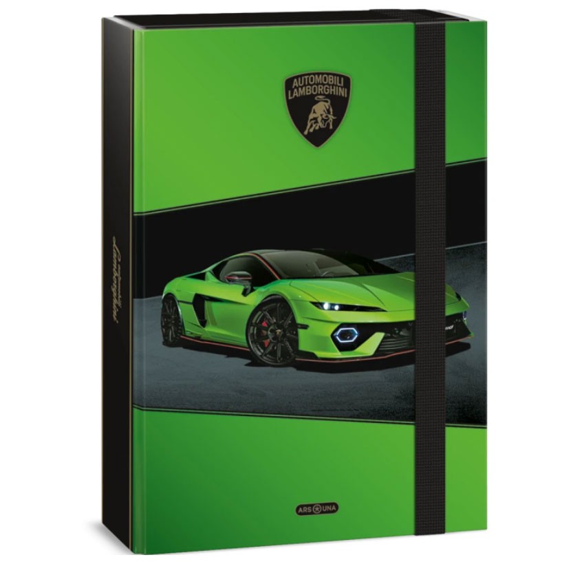 Box na sešity A4 ArsUna Lamborghini 26 zelený | DetskyEshop.cz