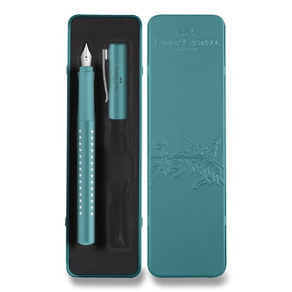 Plnicí pero Faber Castell Sparkle M tyrkysové dárkový set | DetskyEshop.cz